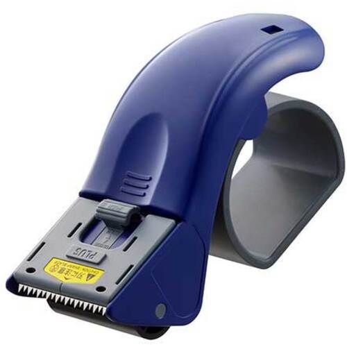 【特長】●グッと握れてズバッと切れる梱包用テープカッター【用途】●梱包用【仕様】●最大テープ幅(mm)：50●最大テープ外径(mm)：125●色：ブルー【仕様2】●しっかり握れる「立体カーブ形状ハンドル」【注意】●※テープは別売りです。【材...