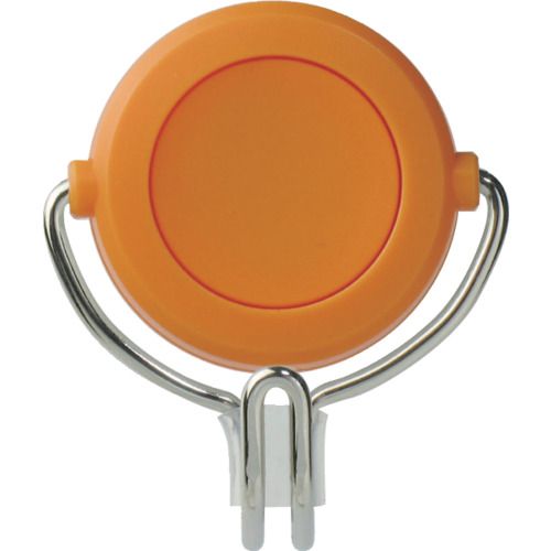 【特長】●スマートでも安心の超強力マグネットフック。●上下左右、自由自在です。●目安耐荷重：垂直方向約3kg　水平方向約2kg●磁石側に取り付け面を傷つけにくい保護シート付【仕様】●平行耐荷重(kg)：2●垂直耐荷重(kg)：3●色：橙●縦...