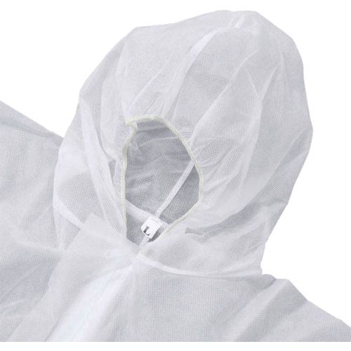 【特長】●密閉性があります。【仕様】●色：白●サイズ：M●適合胸囲(cm)：126●着丈(cm)：170●袖丈(cm)：55【仕様2】●袖丈：約550mm●目付：45g【材質／仕上】●ポリプロピレン【特長】●密閉性があります。【仕様】●色：...