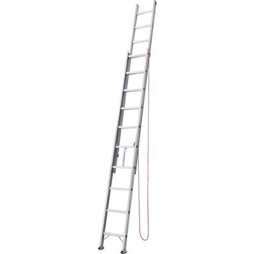 【特長】●軽作業に最適なスタンダードなアルミ製はしごです。●ロープ操作で軽やかに伸縮ができ、持ち運びも楽な軽量タイプです。【仕様】●最大使用質量(kg)：100●全長(m)：3.48〜5.83●踏ざん間隔(mm)：335●踏ざん踏面幅(mm...