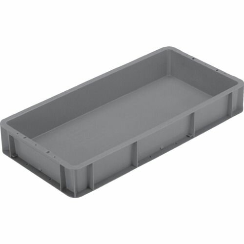 【特長】●モジュール積みに適しています。【用途】●工業製品・部品の保管・輸送に最適。【仕様】●容量(L)：15●色：グレー●外形寸法(mm)間口：670●外形寸法(mm)奥行：335●外形寸法(mm)高さ：103●有効内寸(mm)間口：62...