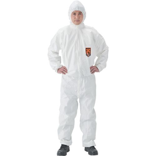 【特長】●油やペンキ、薬液が浸透しないバリア性のある不織布製ツナギ服です。●強度があり、液体バリア性に優れたポリプロピレン不織布と、通気性がありバリア性が高いポリエチレンフィルムの2層構造です。【用途】●ボイラー室や機械室など、汚れやすい場...