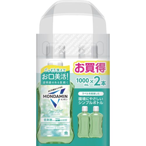 【特長】●ごっそり洗えてお口美活、透明感のある息が続きます。●口臭の元となるお口の汚れをしっかり除去します。●ラベルを削減した環境にやさしいシンプルボトルです。【仕様】●容量(ml)：2000●香り：クリアミント●幅(mm)：155●奥行(...