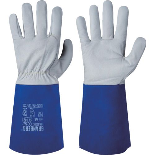 【特長】●袖部以外は山羊革製なのでしなやかでフィット感に優れており溶加棒を指先で精度高く扱えます。●耐熱性に優れたケブラ糸で縫製されており耐久性に優れています。●袖部は牛床革製でスパッタや摩擦に対しても耐久性に優れています。【用途】●アルゴ...