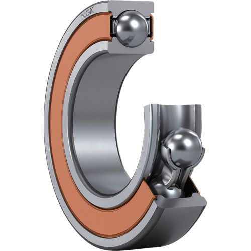 【特長】●内部への異物侵入や封入されている潤滑剤の漏れを抑制するためゴムシールが装着されています。●グリース密封性や防じん性に特に優れており防水性もあります。●ラジアル荷重や両方向のアキシアル荷重を負荷することができます。【用途】●摩擦トル...