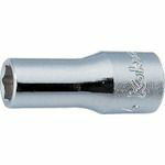 【特長】●セミディープソケットです。【仕様】●差込角(mm)：6.35●対辺寸法(mm)：9●全長(mm)：32●対辺形状：6角●対辺(mm)：9【材質／仕上】●クロムモリブデン鋼(SCM435)【特長】●セミディープソケットです。【仕様】...