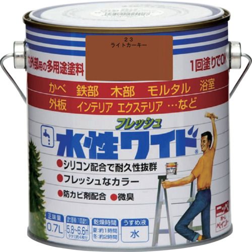 【特長】●塗膜は汚れにくく、付着した汚れも水しぶきで簡単に洗浄できる（ウォッシャビリティに優れる）高性能塗料です。●タレにくい、微臭タイプです。●かび止め材、さび止め材配合しています。【用途】●浴室・台所・洗面所・部屋のかべや天井などに。●...