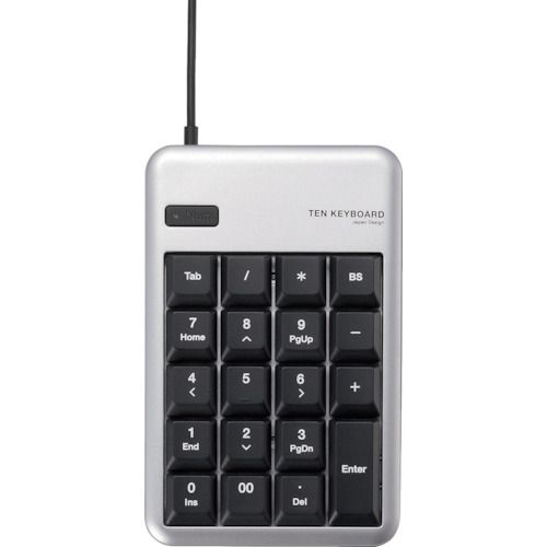 【特長】●2ポートのUSB2.0ハブ機能を搭載し、マウスなどのUSB機器を2台まで接続できるテンキーボードです。●Excelでの作業に便利な[Tab]キーと、数字の入力に便利な[00]キーを装備しています。●大きなキーで入力効率が向上します...