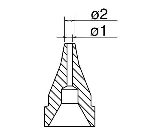 仕様：ノズルタイプ：S型吸引口外寸法/内寸法（mm）：φ2/φ1荷姿サイズ：30×40×20mm　0.01kg[荷姿サイズについて]仕様：ノズルタイプ：S型吸引口外寸法/内寸法（mm）：φ2/φ1荷姿サイズ：30×40×20mm　0.01k...