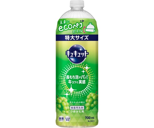 独自の処方で、ベッタリ油汚れも乾いたこびりつき汚れも、細かく分解！長もち泡が、すすいだ瞬間一気にパッ！汚れ落ちを指先でキュッと実感。スポンジ・まな板の除菌※、まな板・食器・調理用具のウイルス除去※も（※全ての菌・ウイルスを除去するわけではあ...