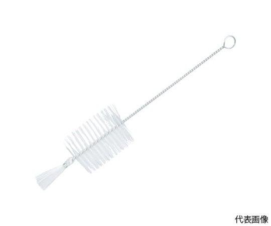 線材の脱毛がなく耐久性に優れています。毛材がナイロンなので耐薬、特に耐アルカリに優れます。芯材は防錆効果のあるステンレス製です。理化学用試験管などの洗浄に。色：白毛幅(mm)：50毛丈(mm)：40端毛長さ(mm)：40全長(mm)：220...