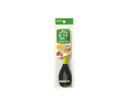 袖口のしぼり、帽子のあごひもやヘアゴムなどに。丈夫で伸縮性にすぐれた高品質のゴム紐。太さ約1.5mm・6m巻パッケージサイズ：50×180×10mmパッケージ込重さ：10g材質：糸/レーヨン、ゴム/天然ゴム※ドライクリーニングはお避け下さい...