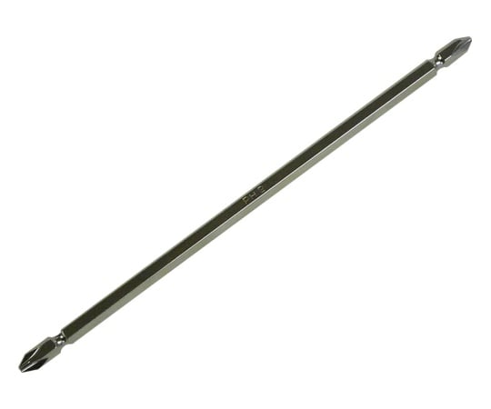 18Vインパクト対応の両頭ロングドライバービットです。軸径：6.35mm18Vインパクト対応ビット：No.2両頭ロングタイプ注意ビットの取り付け・交換は、確実に行ってください。改造や加熱は危険ですので絶対にお止めください。荷姿サイズ：35×...