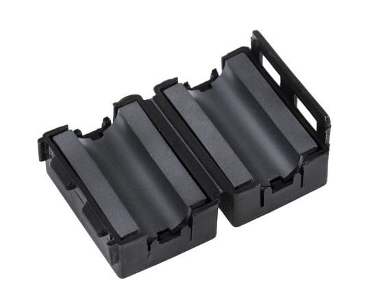 丸型ケーブル用スナップこれらのケーブルコアで、より線のコモンモードフィルタリング及び単一導体の差動モードフィルタリングが可能　UL　94-V0準拠のポリプロピレンケース　2000MHzまでの周波数を抑制　5.35〜25mm径の丸型ケーブルを...