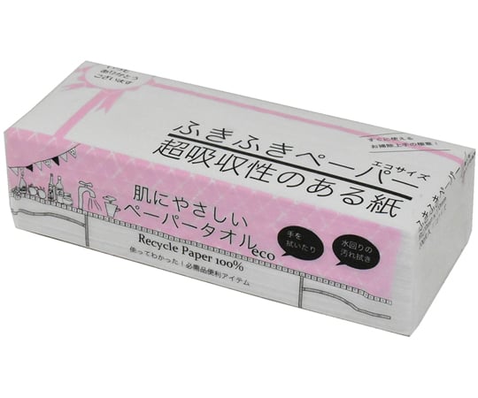 40g/m2の厚手で吸水力抜群なので、一枚で両手を十分拭き取れます。布タオルやエアー式タオルと違い1枚使い捨て商品なのでとても衛生的です。無漂白再生紙なので手にやさしく、表面がクレープ状になっているので、頑丈です感染症対策手拭き用途にサイズ...