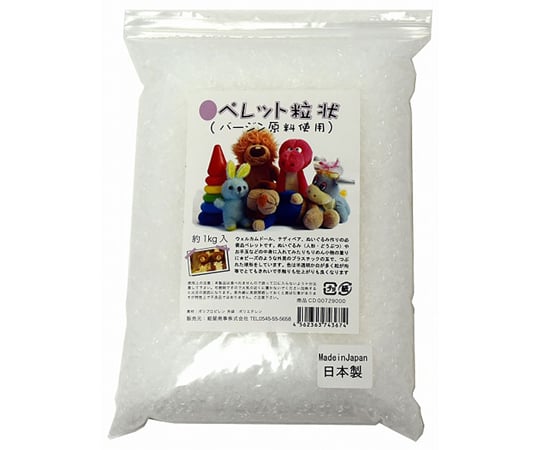 ポリエチレン製の充填用ペレットです。チャック付き袋で使いかけの保管も可能です充填用に材質：ポリエチレン内容量（g）：1000パッケージ：チャック付き袋荷姿サイズ：190×260×40mm[荷姿サイズについて]ポリエチレン製の充填用ペレットで...