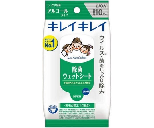 大きめサイズのメッシュシートが、汚れ・バイ菌をしっかりふきとってさっぱり清潔にします。テーブルやおもちゃなど身の周りのバイ菌をしっかり除菌。モモの葉エキス配合※パッケージデザイン等は変更になる場合がございます。内容量：10枚成分：水、エタノ...