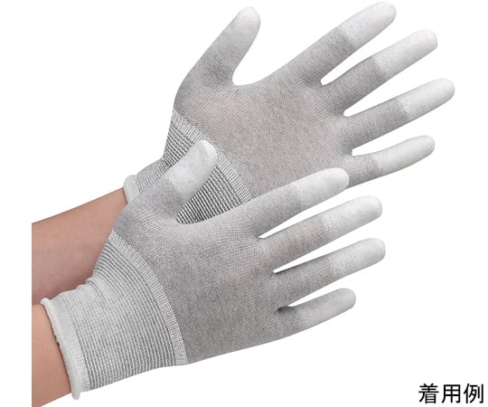 【用途】電子部品、精密機器の組立、検査静電気拡散ポリウレタン指先コート手袋コーティング部位：指先袖口：オーバーロック処理布地：シームレスポリエステルニット物がつかみやすく、作業性抜群回転体に手が巻きこまれるおそれがあるときは、手袋を使用しな...