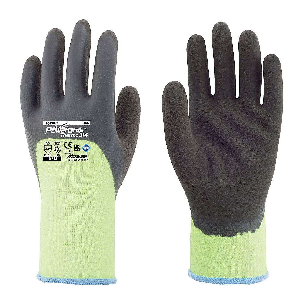 天然ゴムをコーティングしているため、引き裂きに強く、しなやかで作業性の良い手袋です。塩化ビニール製の手袋に比べ、低温でも柔らかさを保ちます。裏パイル編みのため、防寒保温性に優れています。土や水が入りにくいナックルコートタイプです。ピタッと吸...