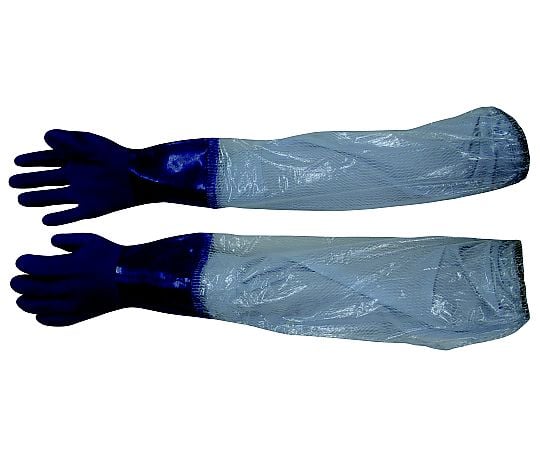 特殊溶着加工で手袋部分と腕カバーを溶着して一体化しているため、水が入らず、汚れ・水を伴う作業に適しています。塩化ビニール製のため、天然ゴムの手袋に比べて油に強い手袋です。耐油性を強化しているため、油を伴う作業に適しています。裏布に13ゲージ...