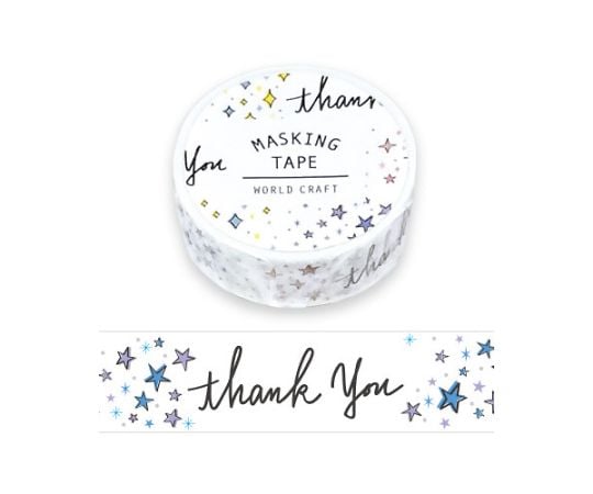 ラッピングの定番サンキュー柄です。寸法：幅15mm×長さ7m粘着剤：アクリル系粘着剤材質：和紙荷姿サイズ：45×45×15mm　0.01kg[荷姿サイズについて]ラッピングの定番サンキュー柄です。寸法：幅15mm×長さ7m粘着剤：アクリル系...