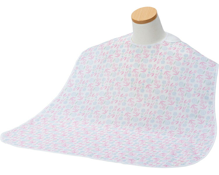 【特徴・コメント】・自然な優しいデザイン。おしゃれな柄の防水エプロン。 ・毎日の食事を楽しくする食事用エプロン。 ・首廻りは面ファスナーで調整自由。肩までしっかりとカバー。【仕様】●サイズ／幅80×丈90cm、首下：71cm ●サイズ（首周...