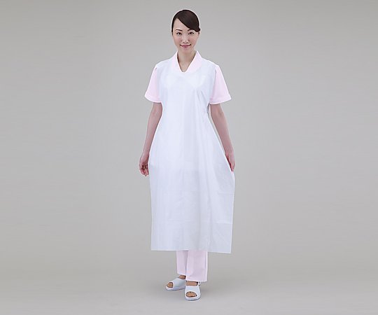 防御性の高い、防水性ディスポエプロンです。 ・炭酸カルシウム配合で衣服にまとわり付きにくくなっています。 ・首の後ろと腰の部分のミシン目により素早く取り外すことができます。 ・首の後ろのミシン目をちぎって結ぶことにより、首の部分の隙間をなく...