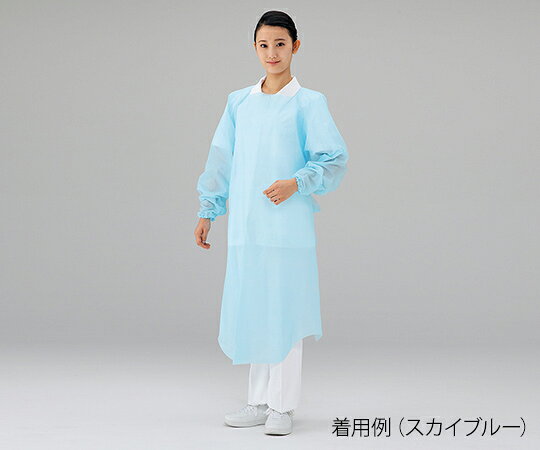 特徴 感染予防対策に適しています。 柔軟性・防水性に優れ、容易に装着ができます。 柔らかなポリエチレンを使用しています。 使用後は、首の後ろの切れ込みから破り、簡単に脱衣できます。仕様 色：スカイブルー 入数：1箱（30枚入） 材質：PE（...