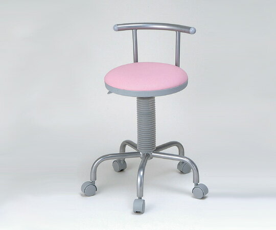 仕様 仕様：キャスター 色：ピンク 材質： 張地／PVC（塩化ビニル樹脂）レザー 脚・フレーム／スチール（クロムメッキ） 昇降方式：ガスシリンダー式 座面径（mm）：φ350 座面高(mm)：450〜580 耐荷重：約100kg 幅×奥行×...