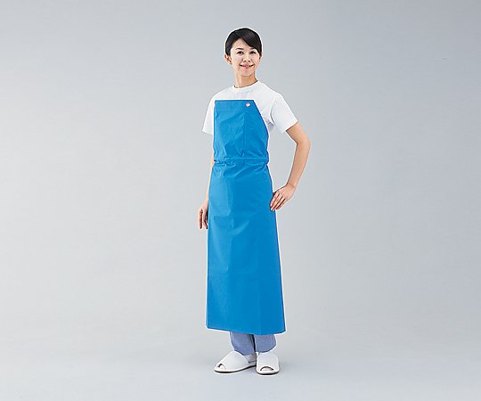 特徴 ワンタッチで腰にフィットし、着脱が簡単です。 胸当てを折り返すと腰下前かけになります。仕様 色：ブルー 材質：強化ナイロンターポリン（塩化ビニル樹脂）・硬鋼線（ウエストバンド部） 幅×丈：900×1150mm 入数：1枚入 型番：No...