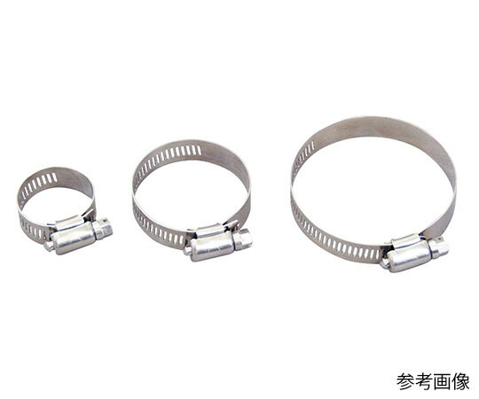 特徴 オールSUS304製。帯幅が8mmと細いので小口径のホースに使いやすいバンドです。仕様 締付範囲（最大−最小）（mm）：Φ16−Φ6 入数：1袋（10＋1個入） 材質：ステンレス（SUS304） バンド幅：8mm ネジHEX：6.25...