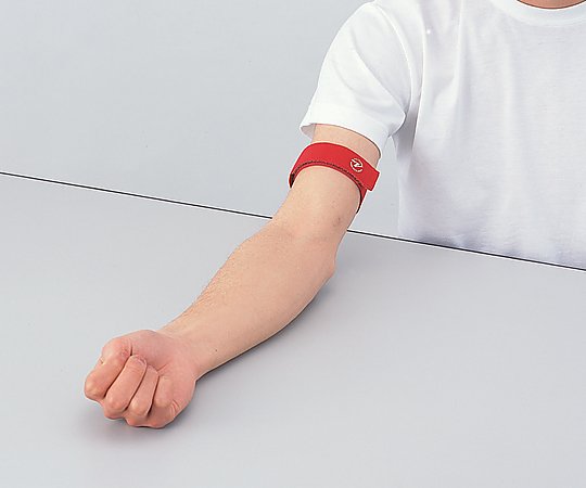 特徴 面ファスナーなので着脱が容易です。仕様 材質：ナイロン（伸縮性ラテックス）・面ファスナー サイズ：（幅）25×（長さ）385mm 適応最大腕周サイズ：約120mm 入数：1本 色：レッド 型番：VT38525-1特徴 面ファスナーなの...