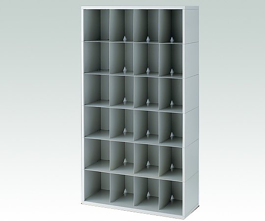 特徴 A4およびB5カルテフォルダーの横向き保管用です。仕様 材質：スチール（メラミン焼付塗装） 棚板有効サイズ：210×265mm 仕切板：固定式 耐荷重：棚板／50kg（均等荷重）、総耐荷重／240kg タイプ：6段 幅×奥行×高さ（m...