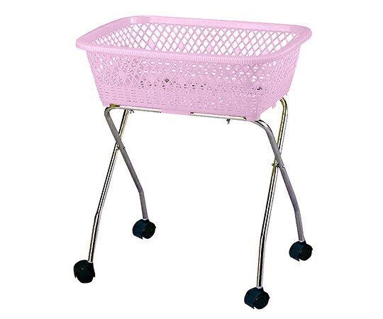 仕様 カゴ色：ピンク 幅×奥行×高さ（mm）：560×420×570 材質：本体／スチール（クロームメッキ）、カゴ（大）／PE（ポリエチレン） キャスター：φ35mm（ストッパー無し） 付属品：カゴ（大）1個 組み立て式（要工具）仕様 カゴ...