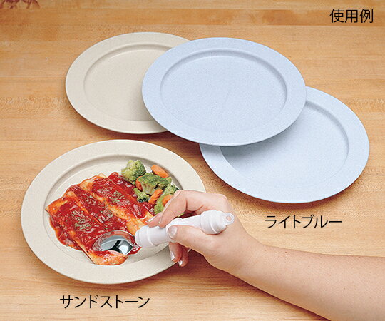 特徴 周囲が反り返っているのですくうのに便利です。 フチが折り返しになっているため、スプーンですくう際にお皿から食べ物がこぼれるのを防ぎます。仕様 型番：F74531-0001 滑り止め：なし 色：ライトブルー 入数：1枚 材質：PP(ポリ...