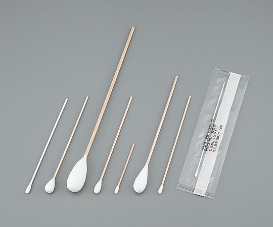 特徴 軸部は強度の高い白樺材を使用しています。 ほつれにくくソフトな綿球部です。仕様 材質：綿球部／コットン、軸部／木（白樺） EOG滅菌済（個包装） 綿径×全長（約mm）：φ4.8×152 入数：1箱（1本/袋×50袋入） 型番：W6S-...