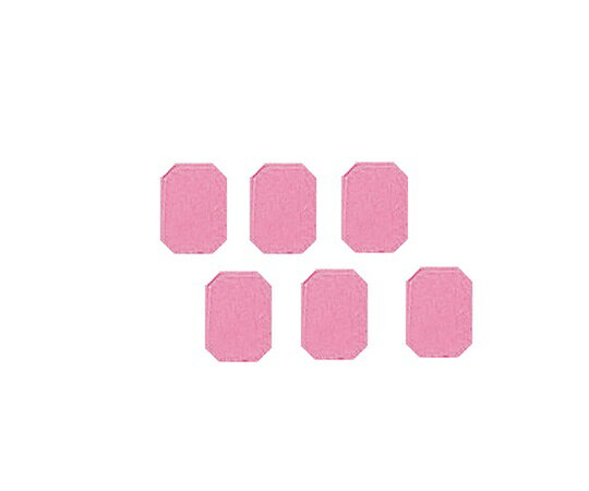 特徴 裏に焼結マグネットがついているので、ホワイトボードにもご使用いただけます。仕様 縦×横×厚み：20×15×5mm（マグネット含む） 入数：1組（6個入） カラー：モーブピンク ※色合いは見本より薄く仕上がります。 裏：焼結マグネット3...