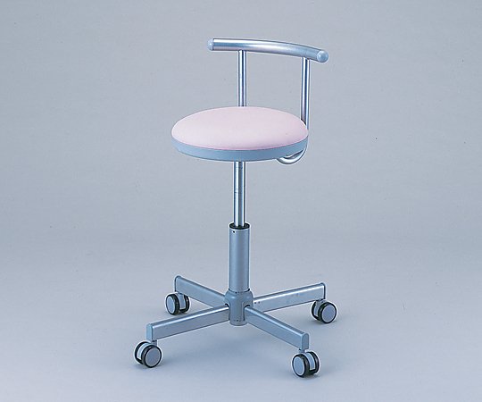 仕様 色：ピンク 座部径×脚幅×高さ（mm）：φ350×560×600〜750 材質： 張地／PVC（塩化ビニル樹脂）レザー 脚・フレーム／スチール（クロムメッキ） キャスター／ナイロン 昇降方式：ガスシリンダー式 座面高さ：430〜580...