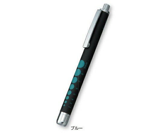特徴 滑りにくく、手になじむラバー調です。仕様 型番：KE-336 色：ブラック／ブルー サイズ（mm）：φ12×140 材質：本体／亜鉛合金（銅）、ラバー／ポリエステルポリオール 電源：単4乾電池×2本（テスト用付属） 重量：約55g（電...