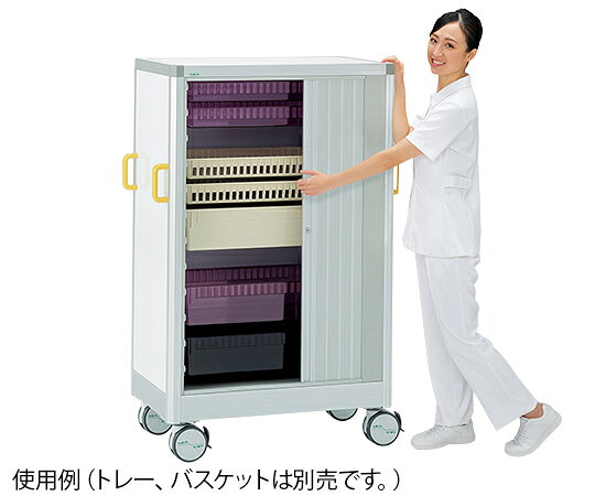 横開きシャッターは軽い力で開閉できます。 アルティアトレー・バスケット（別売）専用カートで、アルティアユニットやアルティアラックとの物品管理が可能です。 鍵付き横開きシャッターが付いて、よりセキュリティ性に優れています。サイズ（mm）：94...