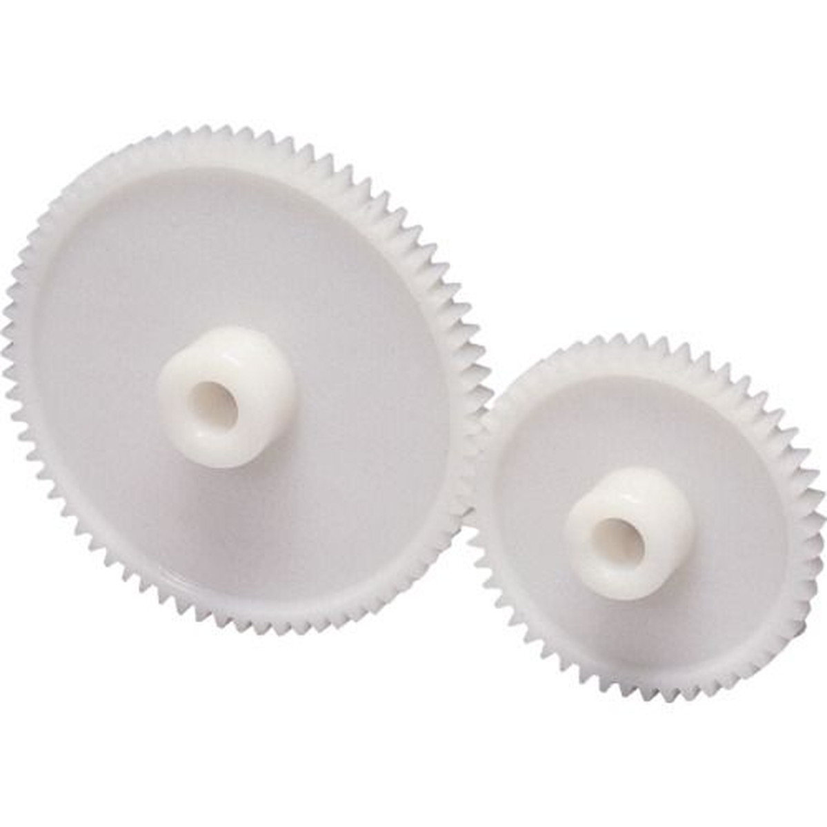 特長:●量産によりコストメリットがあり、軽負荷のOA機器などに利用できます。 用途:●動力伝達用歯車。 仕様:●モジュール：1●歯数：24●形状：S9●基準円直径(mm)：φ24●歯幅(mm)：6●穴径(mm)：φ5●歯先円直径：26●全長...