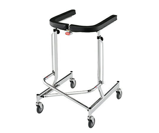 乗り降りが身体の中心で使用できるため、重度の患者にも安心して使えます。 ・低重心の安定設計のため、強度の楕円パイプを使っています。 ・マット部の内幅に余裕を持たせ、最高1225mmまで調整できます。材質：スチール(クロームメッキ)、マット／...