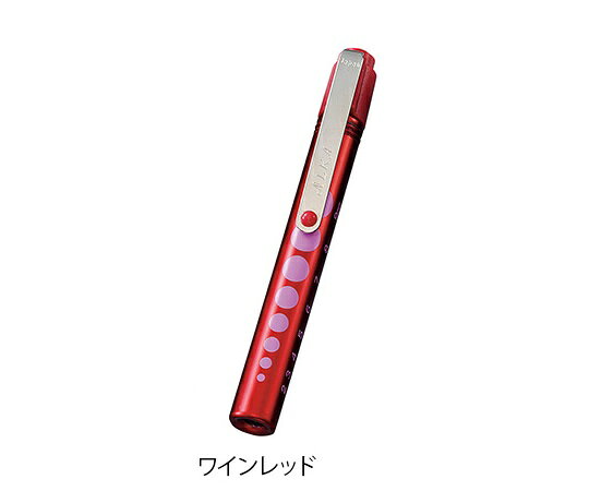 特徴 ショートタイプなので、胸ポケットや前ポケットにスッキリ収納できます。 電球色に近い光のソフトLEDタイプです。仕様 色：ワインレッド サイズ(mm)：Φ12×105 電源：単4乾電池×1本(テスト用付属) 材質：アルミニウム 重量：2...