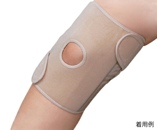 特徴 ベルトがひざ裏にかからないので、蒸れにくいです。 膝蓋骨を左右2本のステー、上下に留めるラッピング効果により、膝の安定をサポートします。 全面が伸縮素材なので、固定力が自由に調整できます。 オープンタイプで簡単に装着・脱着仕様 色：ベ...