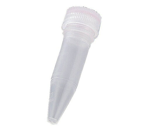 漏れにくいパッキン入ですので、サンプルの保存・ビーズ破砕等に適しています。 ・チューブ側面には書き込みスペース・目盛が付いています。 ・凍結保存・ビーズ粉砕に適しています。 ・液体窒素気相中使用可能です。容量：1.5mL ・コニカル底 ・材...