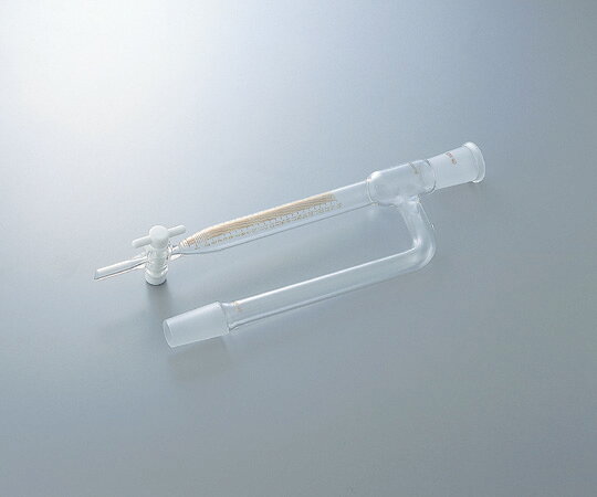 仕様 材質：硼珪酸ガラス-1 目盛線：0〜1mL（0.1mLごと）/1〜25（0.2mLごと） 型番：0301-03-10 容量（mL）：25 上・下部摺合：24/40 テフロンコック付き ※特注対応可 ※名入れ対応可 ※特注・追加工・名入...