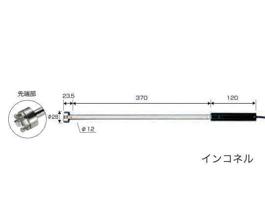 仕様 型番：IK-1000 表面温度測定用 測定範囲：-40〜+1000℃ シースサイズ：φ28×393.5mm シース部材質：ステンレス コード長：1m IKシリーズ仕様 型番：IK-1000 表面温度測定用 測定範囲：-40〜+1000...