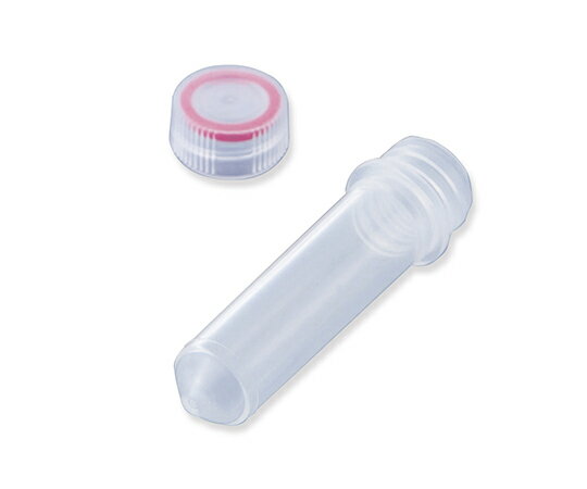 特徴 Oリング付きのスクリューキャップがサンプルのモレを防止します。仕様 容量（mL）：2 丸底 サイズ（mm）：φ13×45.5 O-RINGシール 材質：本体／PP（ポリプロピレン）、Oリング／シリコンゴム 最大耐圧：20000×G 耐...
