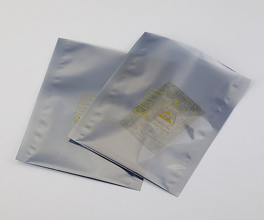 特徴 ヒートシールで袋を閉じることができます。 防湿性能を有しています。仕様 内寸法（mm）：203×305 厚さ：85μm 入数：1箱（100枚入） 材質：帯電防止ポリエステル・アルミ蒸着・帯電防止ポリエチレン（5層） 表面抵抗値：10^...