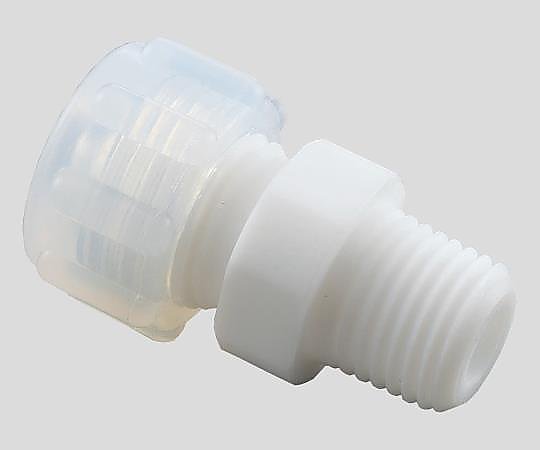 特徴 片側がチューブ接続で、もう一方はオネジ接続のストレート継手です。仕様 材質：本体／PTFE（四フッ化エチレン）、袋ナット／PFA（フッ素樹脂） 穴形状：貫通穴 適合チューブ外径（φmm）：6 接続ネジ：R1/4 型番：AF-HOI6特...